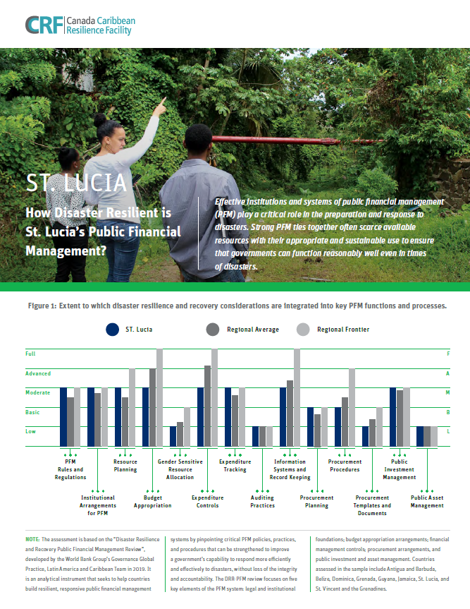 How Disaster Resilient is St. Lucia’s Public Financial Management? | GFDRR